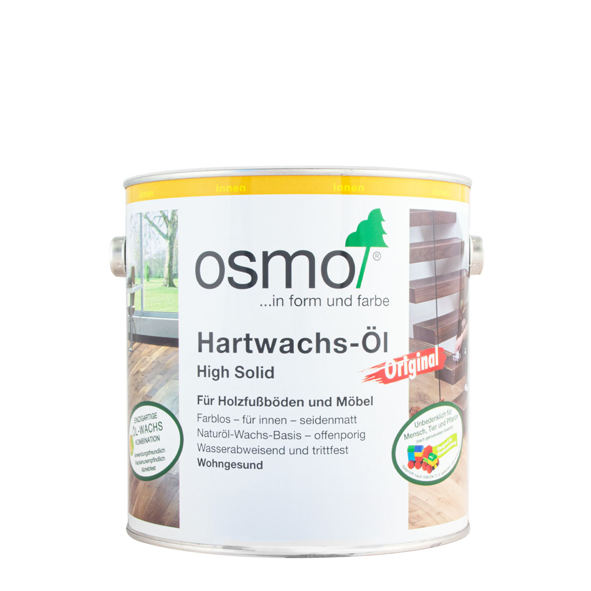Osmo-Hartwachs-Öl-Original-3032-farblos-seidenmatt-2-5L--High-Solid-Holzoel--Holzpflegeoel ...