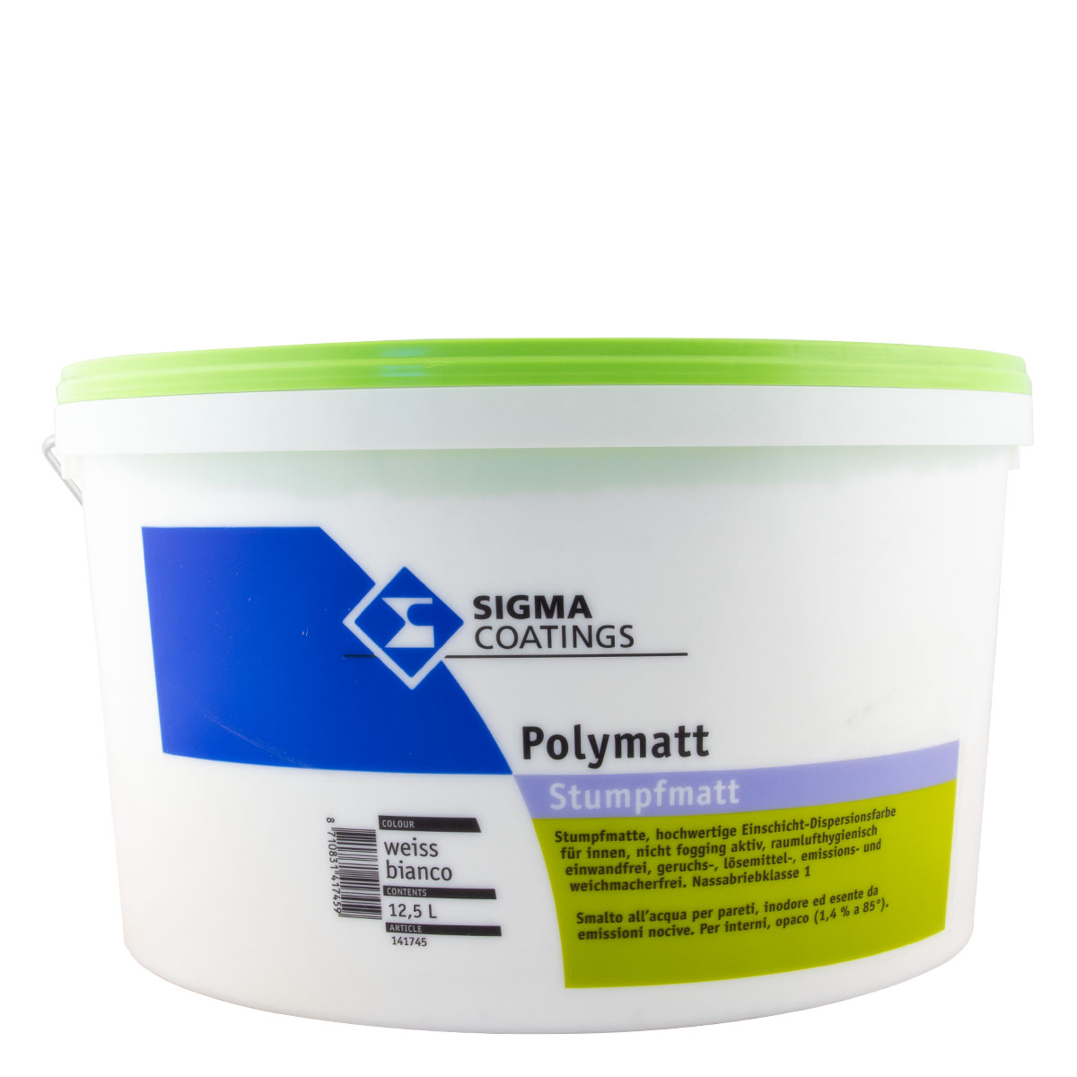 Sigma-Polymatt-12-5L-weiss--Einschicht-Dispersionsfarbe--Wandfarbe